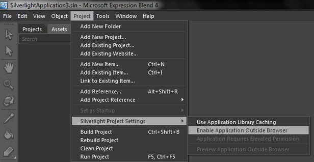 Choose the way to Create a Silverlight Out-of-Browser Application | Kunal Chowdhury